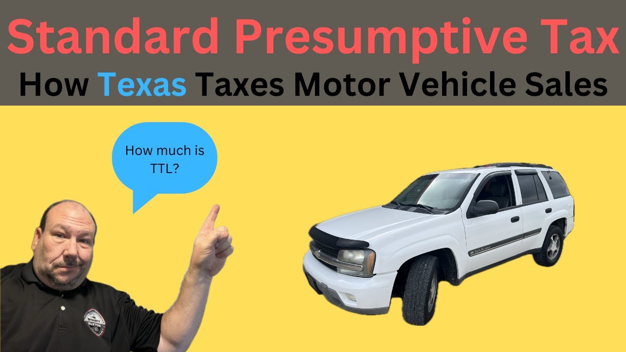 How Texas taxes vehicle sales when you transfer your title. Sales Tax ...