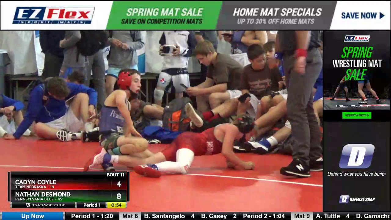 Mat 5 71 Cadyn Coyle Team Nebraska Vs Nathan Desmond Pennsylvania Blue ...