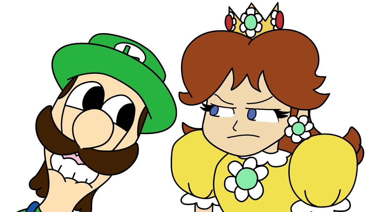 Luigi is Excited for Daisy's Cruiser - Random Animations - YouTube