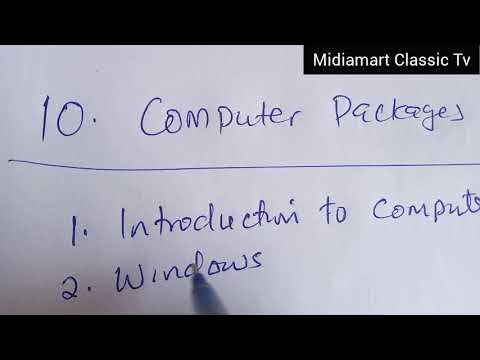 List of computer Packages for beginners | Computer Study programs - YouTube