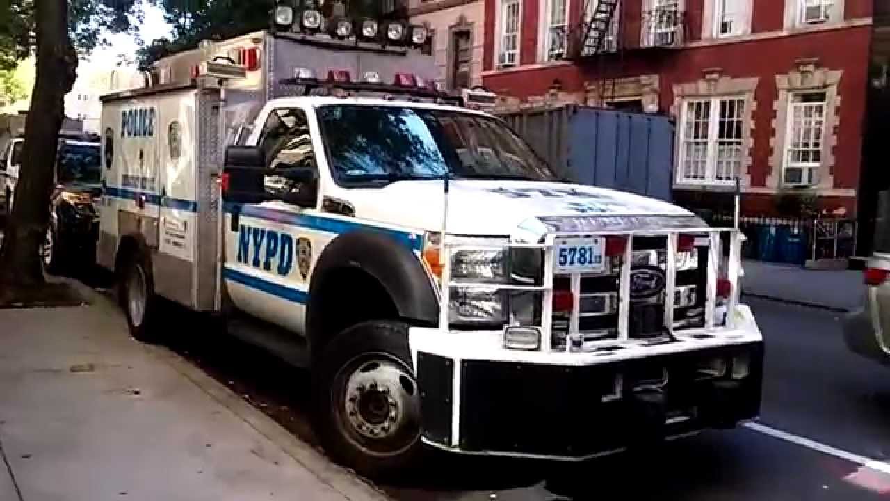 A Look At Multiple NYPD ESS And ESU 1 Trucks Parked Outside Their Home ...