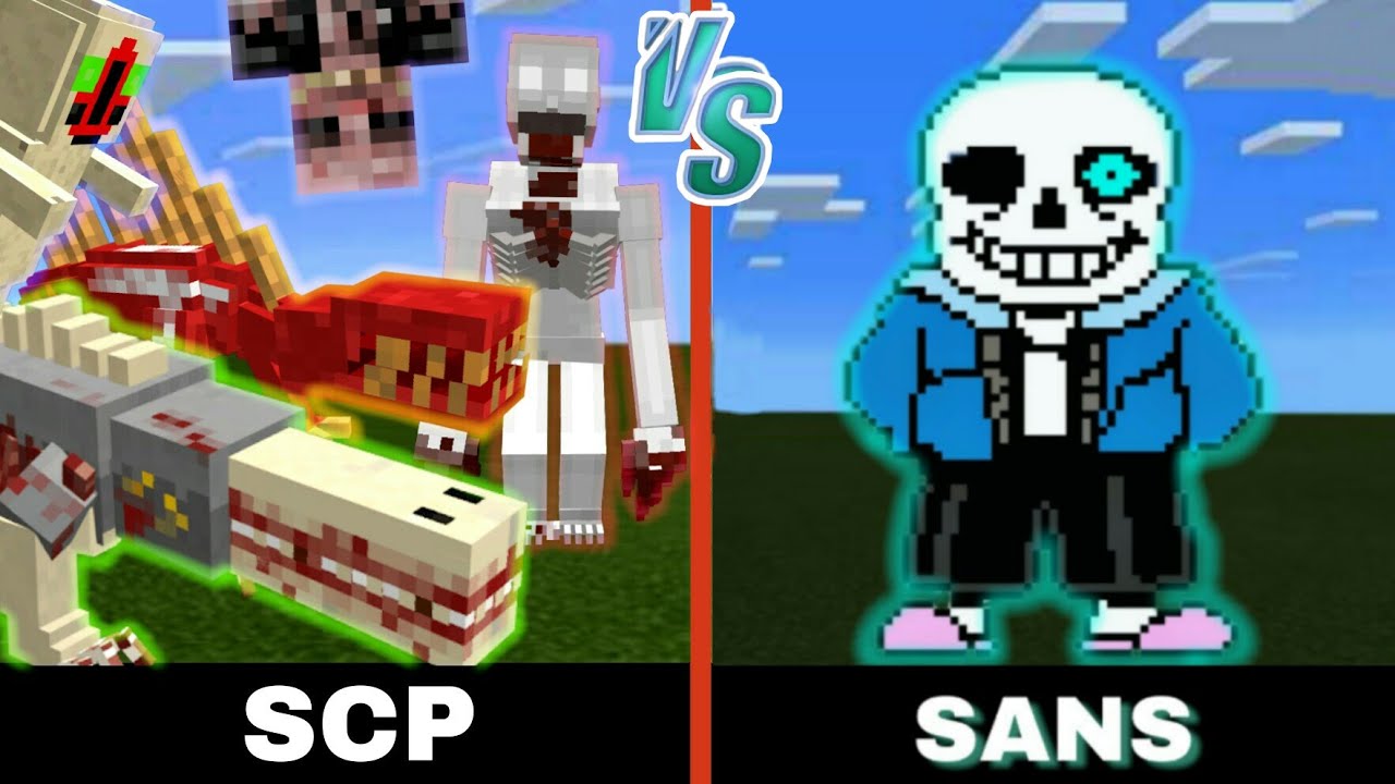 SCP Foundation vs. Sans | Minecraft (AMAZING BATTLE!) - YouTube