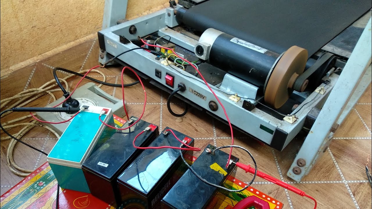 how to run treadmill on dc power - YouTube