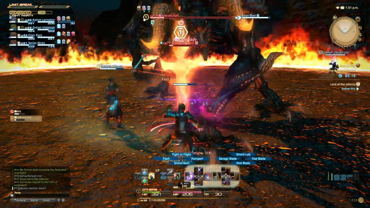 FF14: ARR - Fighting Ifrit (Main Quest) - YouTube