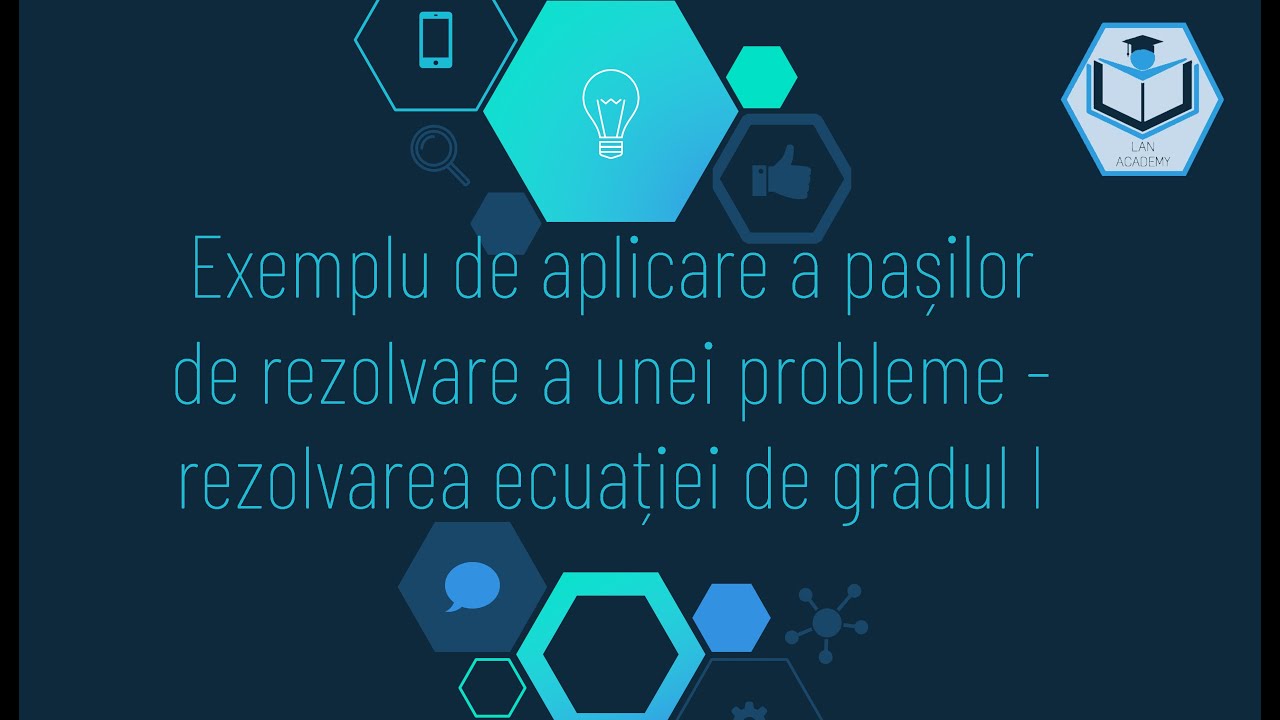 Rezolvarea ecuatiei de gradul I - pasii algoritmului - YouTube