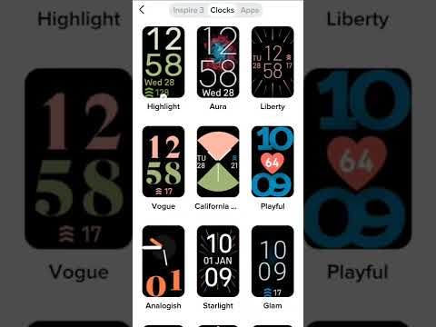 Fitbit Inspire 3 - Clock Faces - YouTube