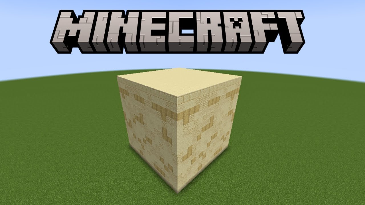 How To Build Giant Sandstone In Minecraft - YouTube