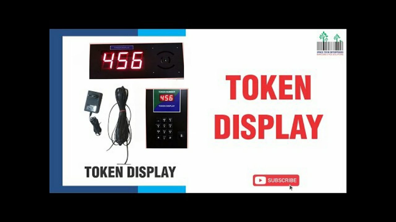 Token Display 3 character For Queue Management Hospitals, Pathology ...