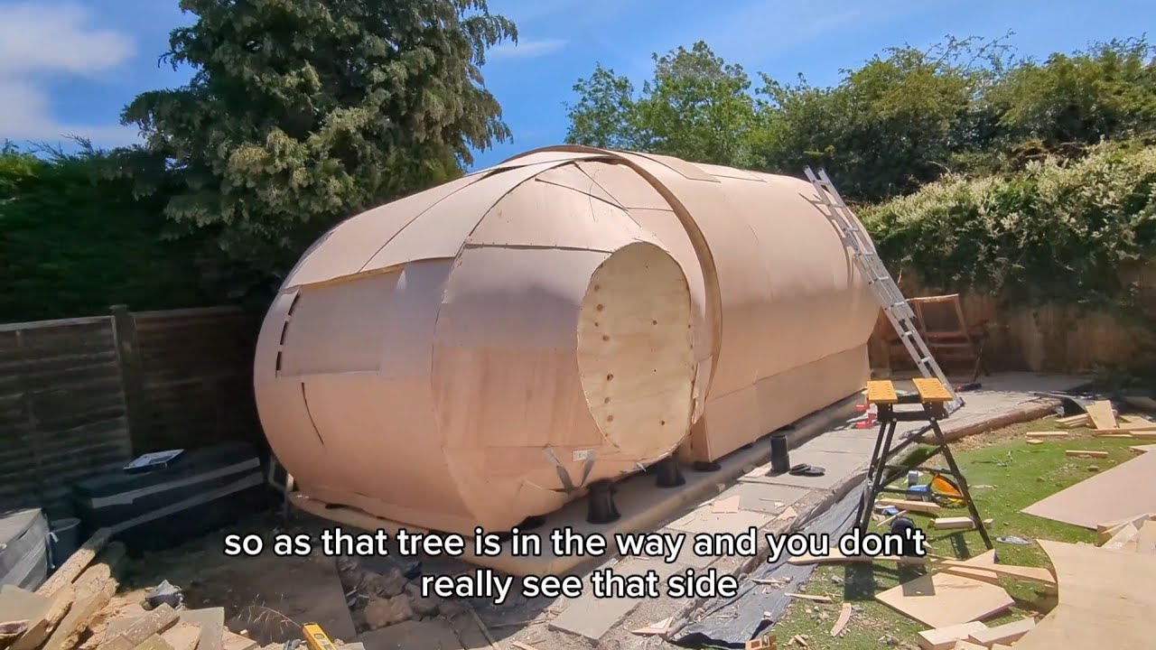 Building a Star Wars style space ship home bar in my garden part 3 ...