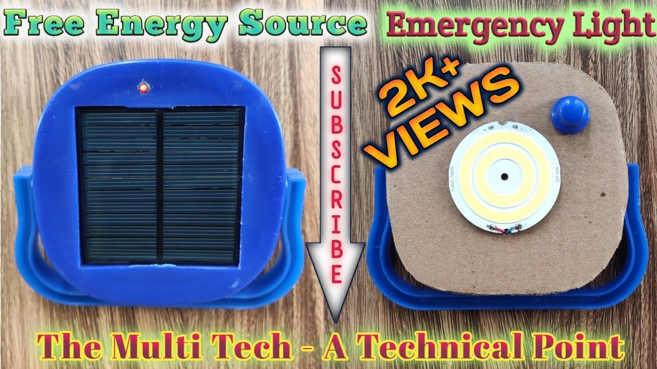 Free Energy Source Emergency Light - YouTube