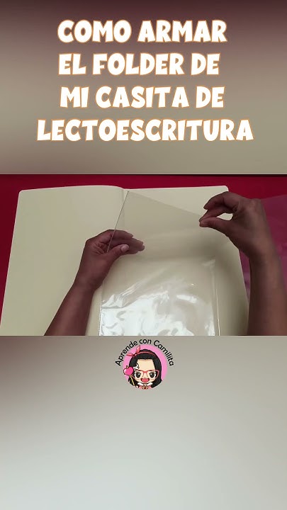 COMO ARMAR FOLDER DE LECTOESCRITURA - YouTube