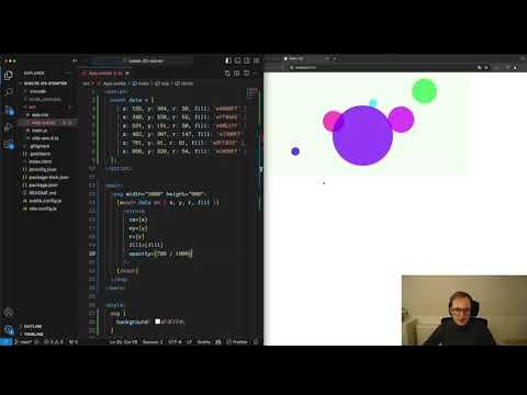 Svelte + D3: Circles - YouTube