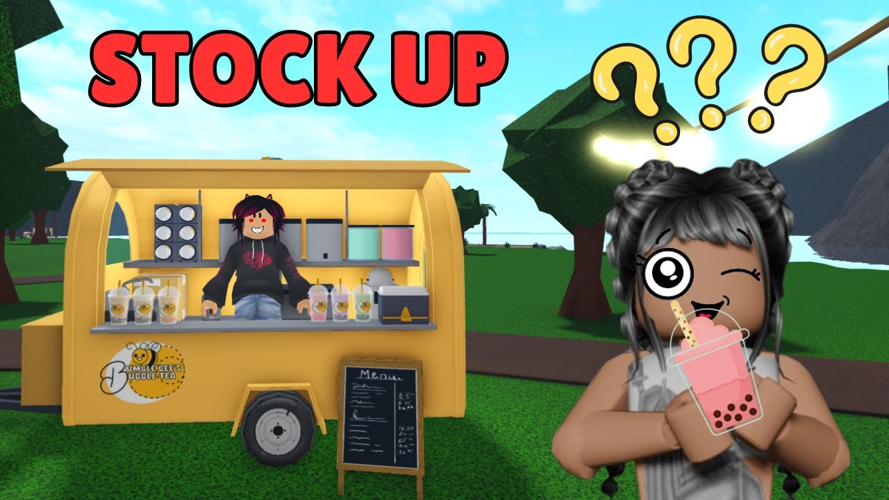 HOW TO GET the *LIMITED* BOBA TEA and STOCK UP in BLOXBURG | step by ...