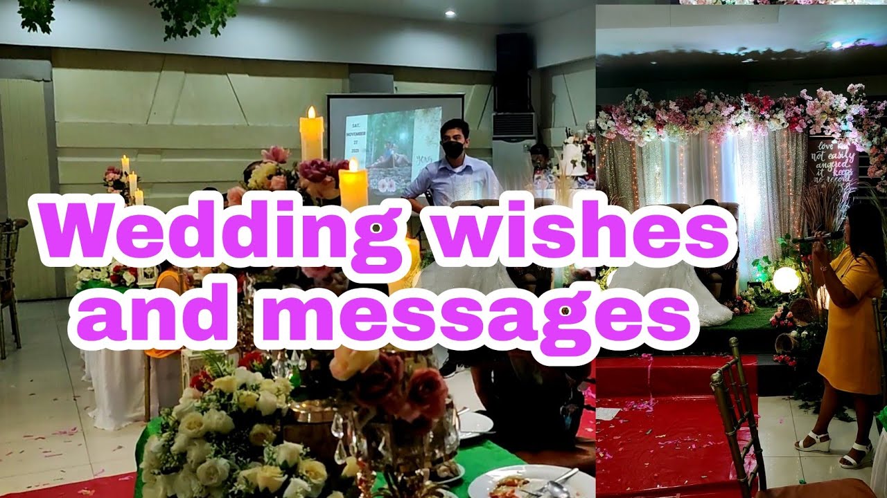 Message to the newly Wed COUPLE From Principal sponsor - YouTube