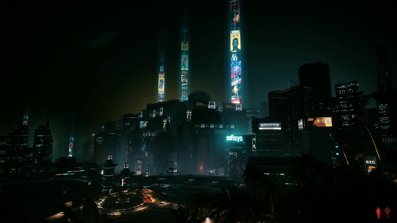 Cyberpunk 2077 - Live Wallpaper - 01 - Night / Softsys - YouTube