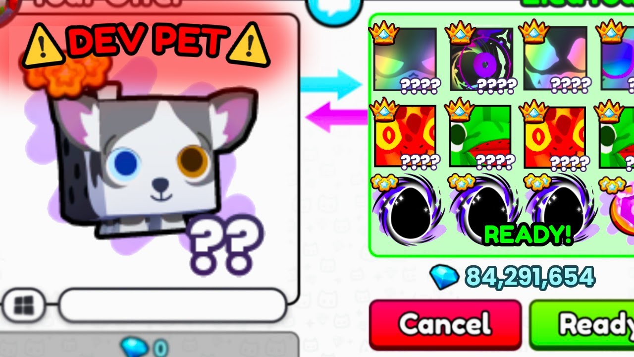I Traded 1/1 *DEV PET* for THIS in Pet Simulator 99 AGAIN! (Part 2 ...