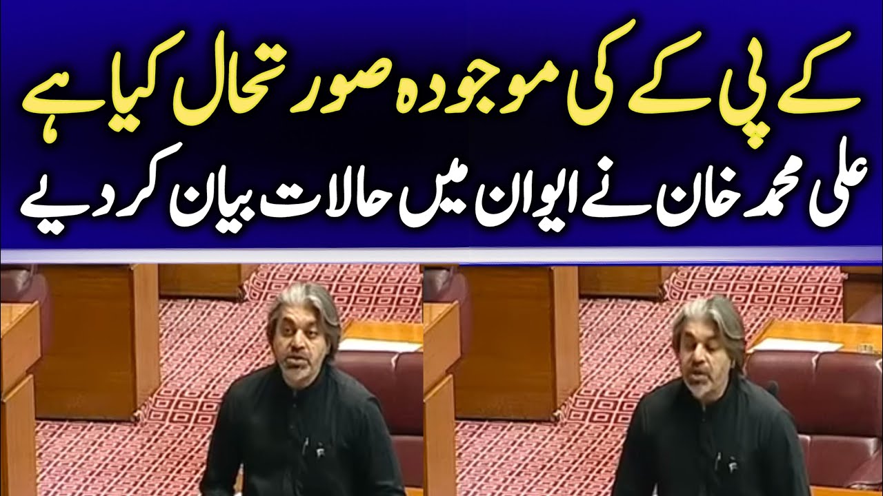 PTI Ali Muhammad Khan Stunning Speech In National Assembly - YouTube
