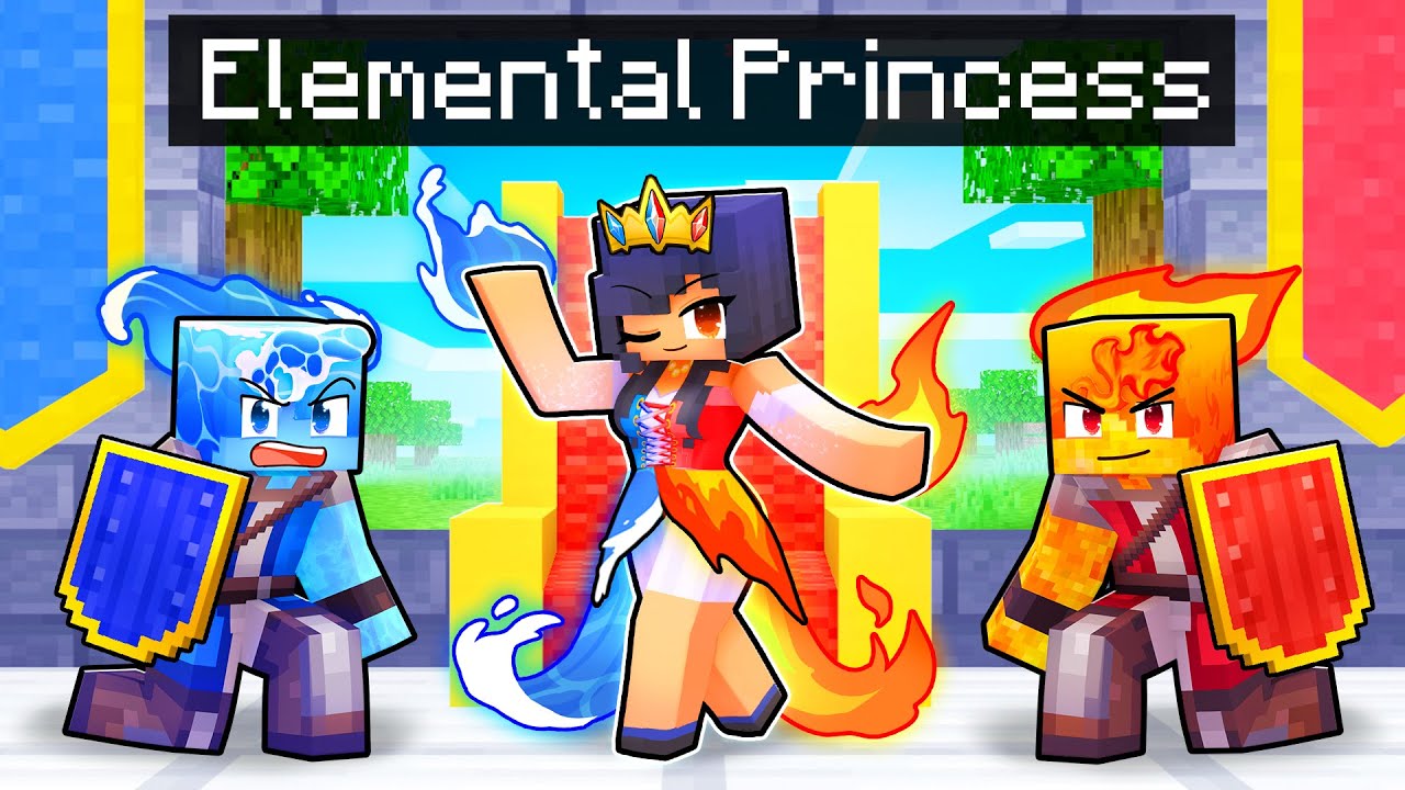 Playing as an ELEMENTAL PRINCESS in Minecraft! - YouTube
