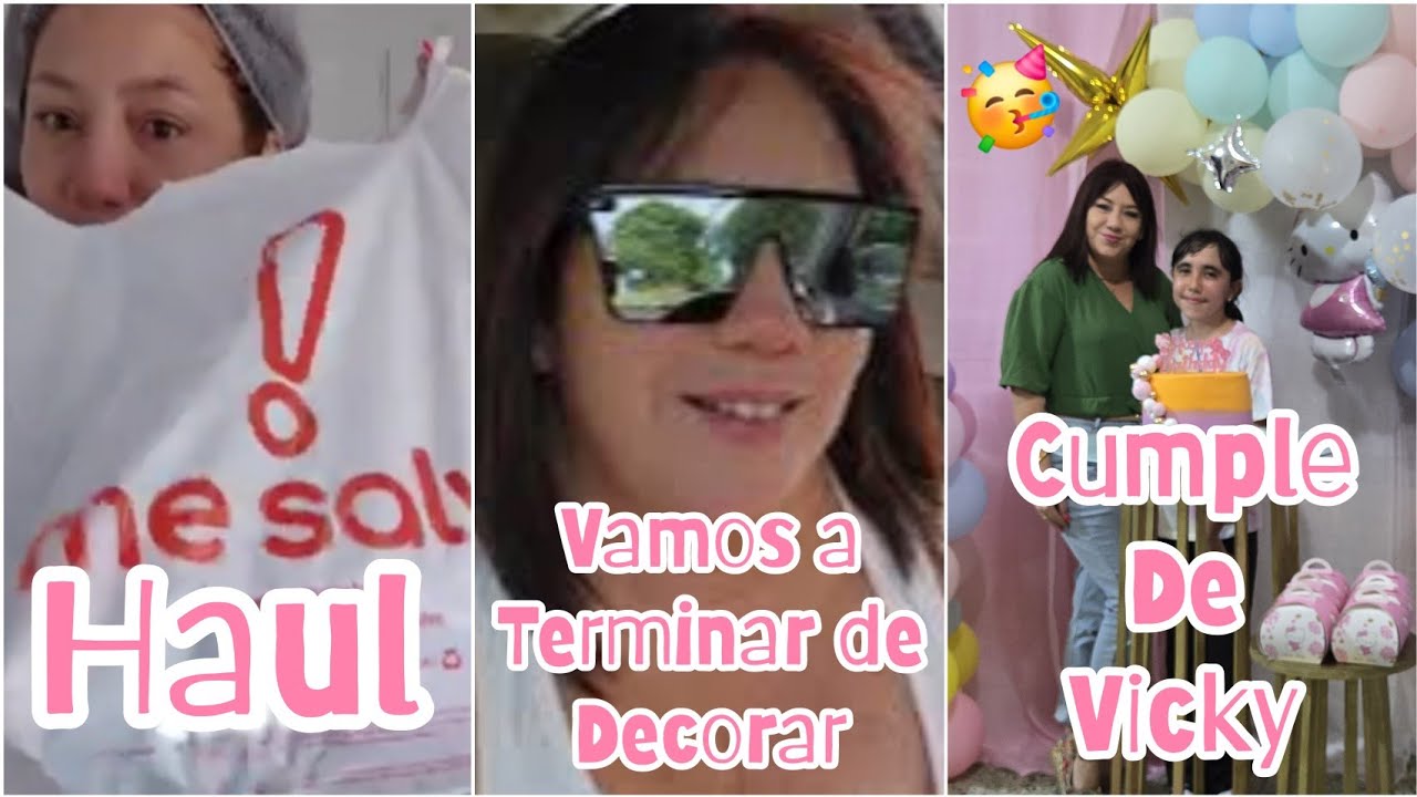 La Vida de Una Chica Con Síndrome Turner| Haul//Voy a Terminar de Decorar//Cumple de la Vicky🥳 ...
