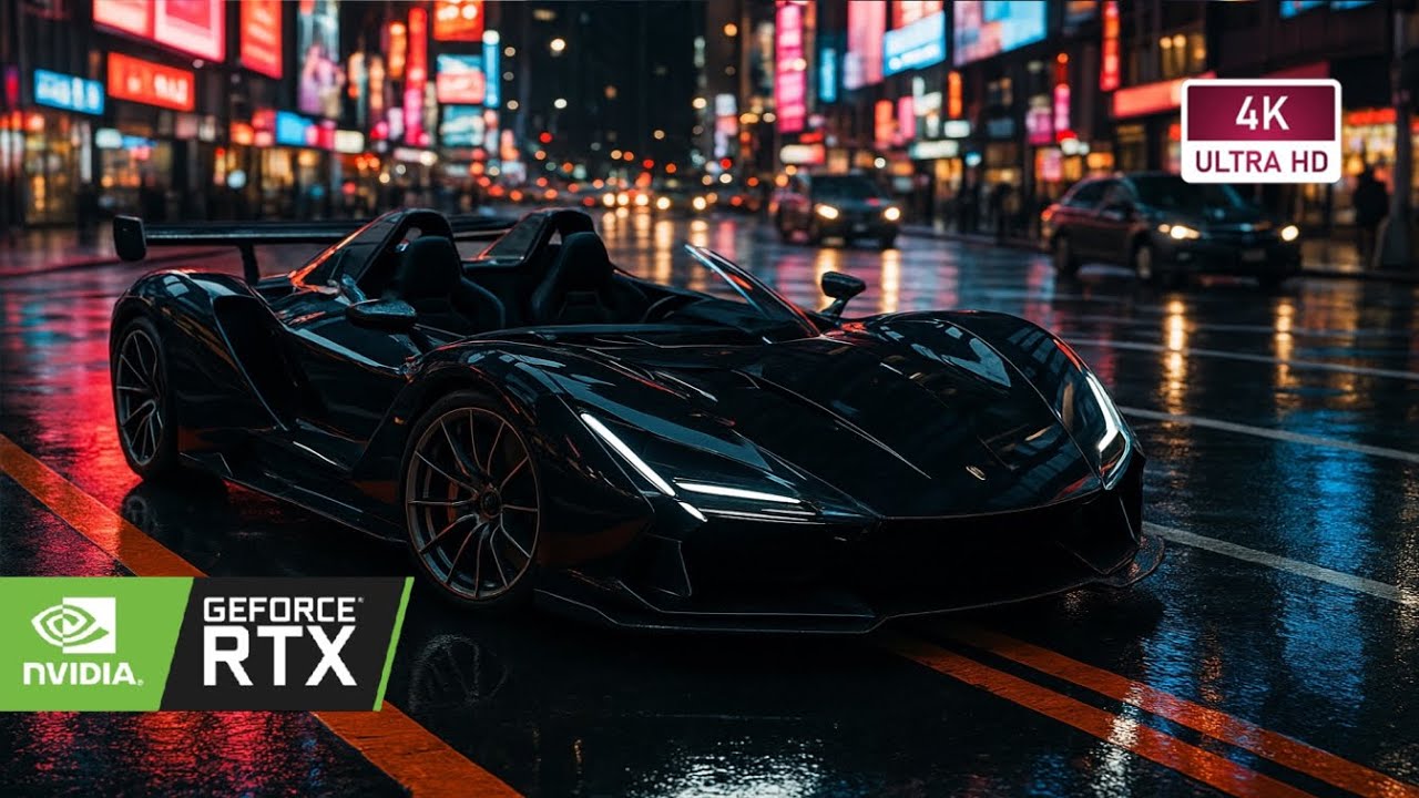 Cyberpunk 2077 | Lamborghini Ultra-Realistic Supercar Driving in 4K ...