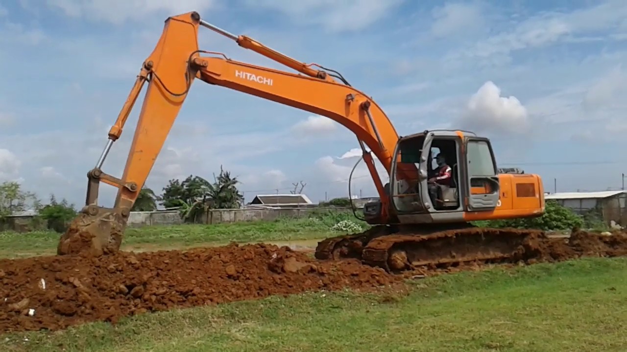 Mobil Beko Bikin Parit. Ekskavator. HITACHI ZAXIS 200 - YouTube