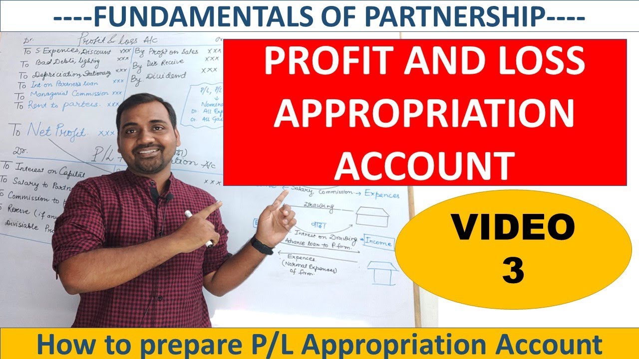🔴Fundamental of partnership |VIDEO 3 ||Profit and loss Appropriation ...