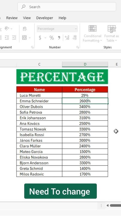 Convert Numbers Into Percentage In Seconds In Excel #exceltips #exceltricks #exceltutorial # ...