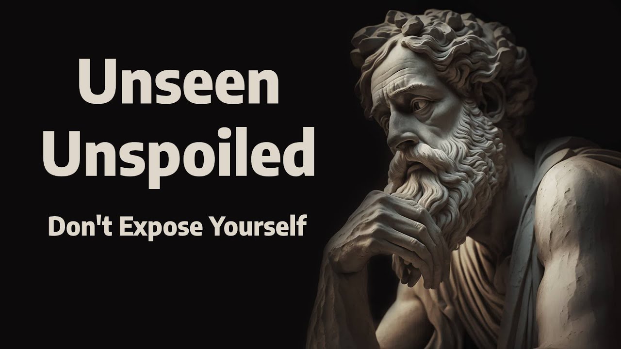 Things You Should Not Expose to Others | Stoicism - YouTube