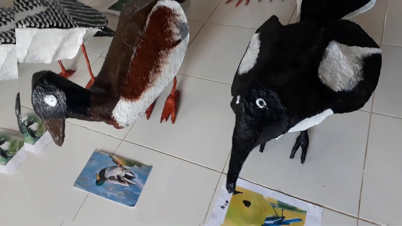 Kertas koran (Paper mache)di sulap menjadi KARYA Sclupture SMAN 1 Koto ...