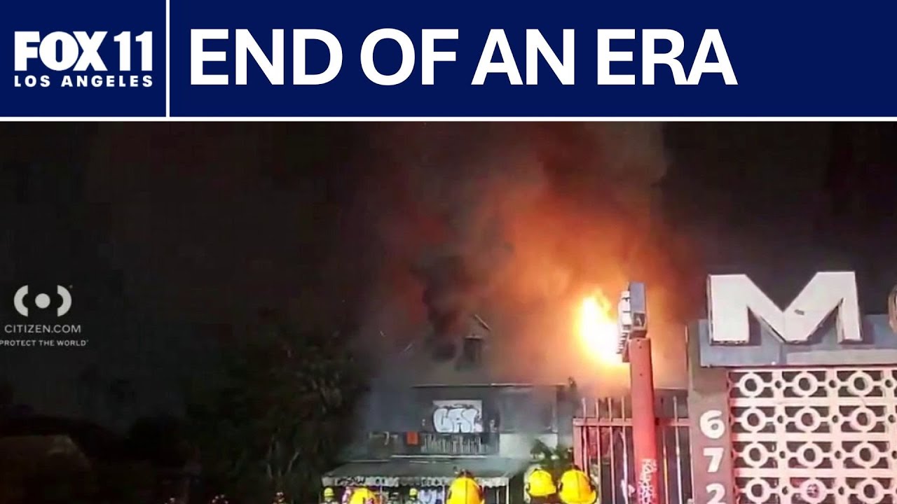 Historic Hollywood motel burns down | FOX 11 LA - YouTube