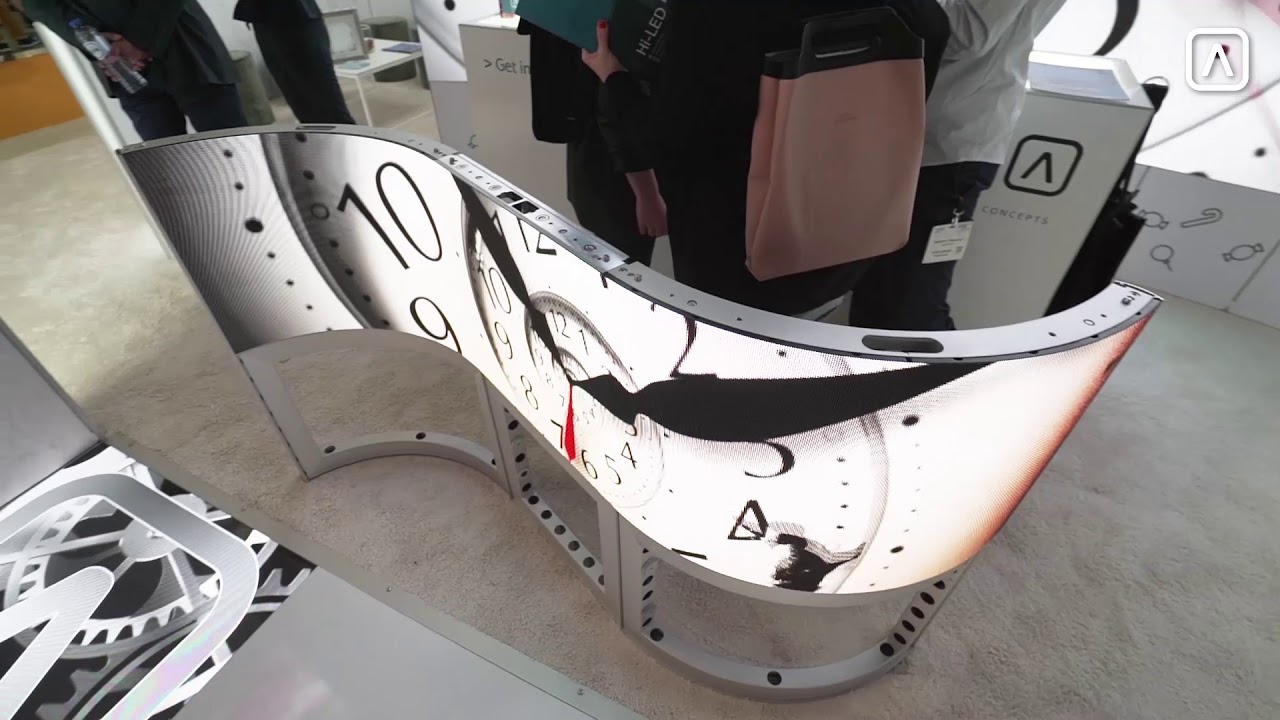 Aluvision curved Hi-LED 55 tiles - YouTube