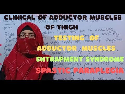 Clinical of adductor muscle of thigh| Testing of adductors | Entrapment ...