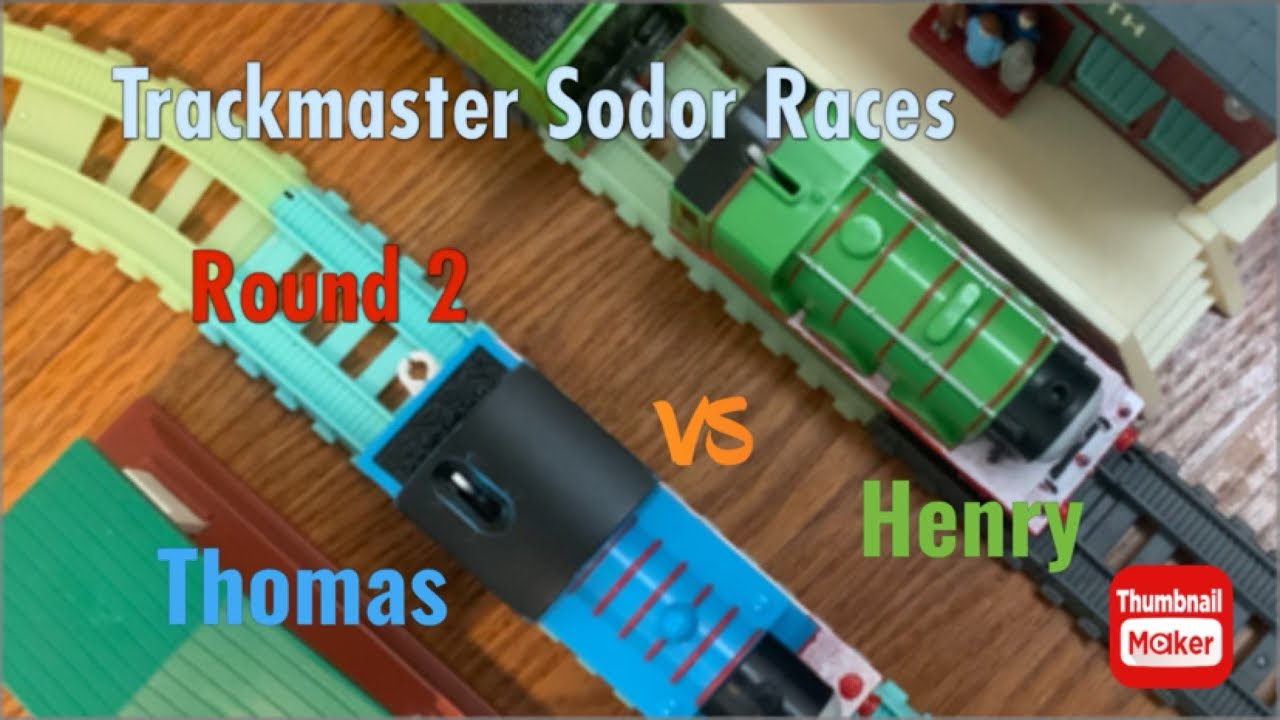 Trackmaster Sodor Races [Round 2 Race 1] Thomas VS Henry - YouTube