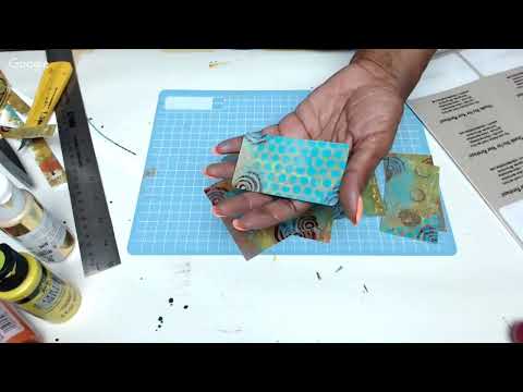 Old School Business Cards Gelli Printing Style!