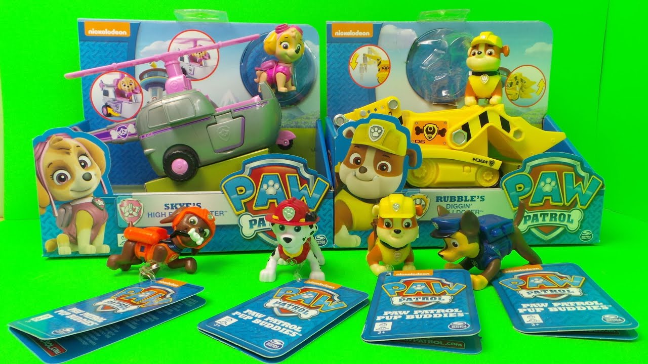 PAW PATROL ZUMA, MARSHALL, RUBBLE AND CHASE BY SPINMASTER - YouTube