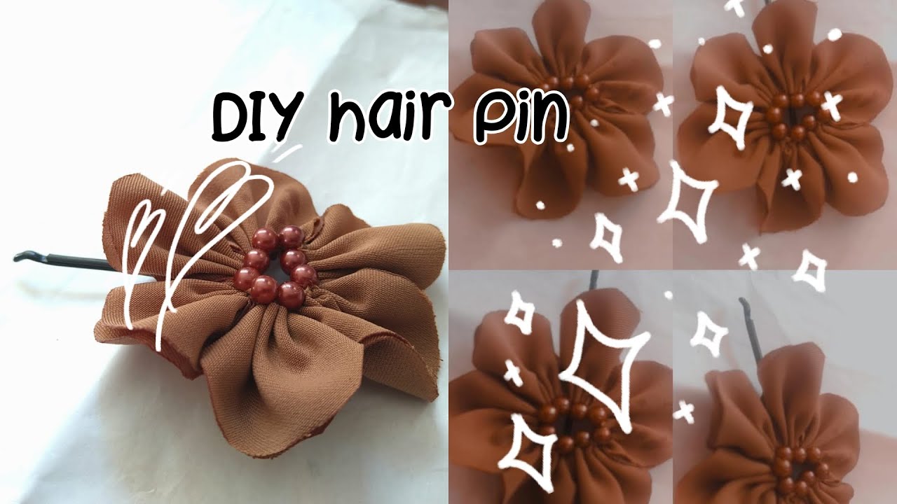DIY hair pins making : How to make Handmade Hair clips /Accessory with ...