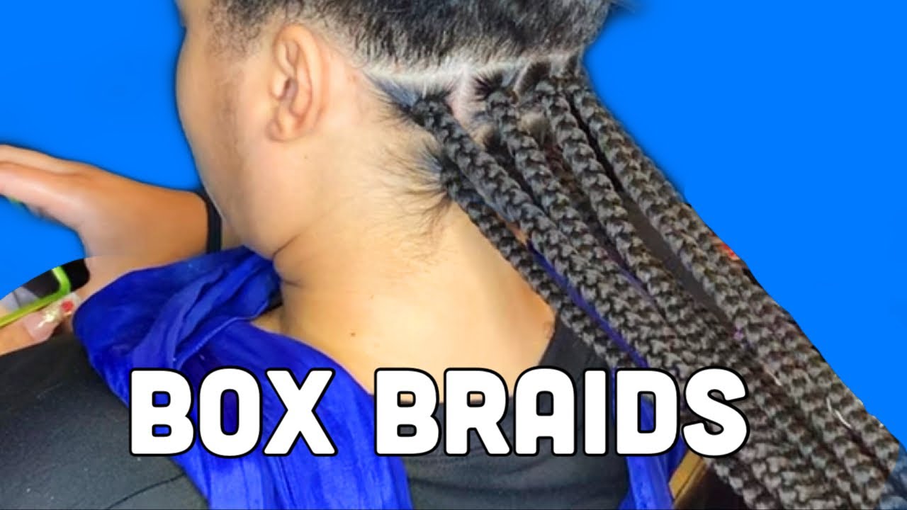 Traditional Medium Box Braids | Neat Box Braids - YouTube
