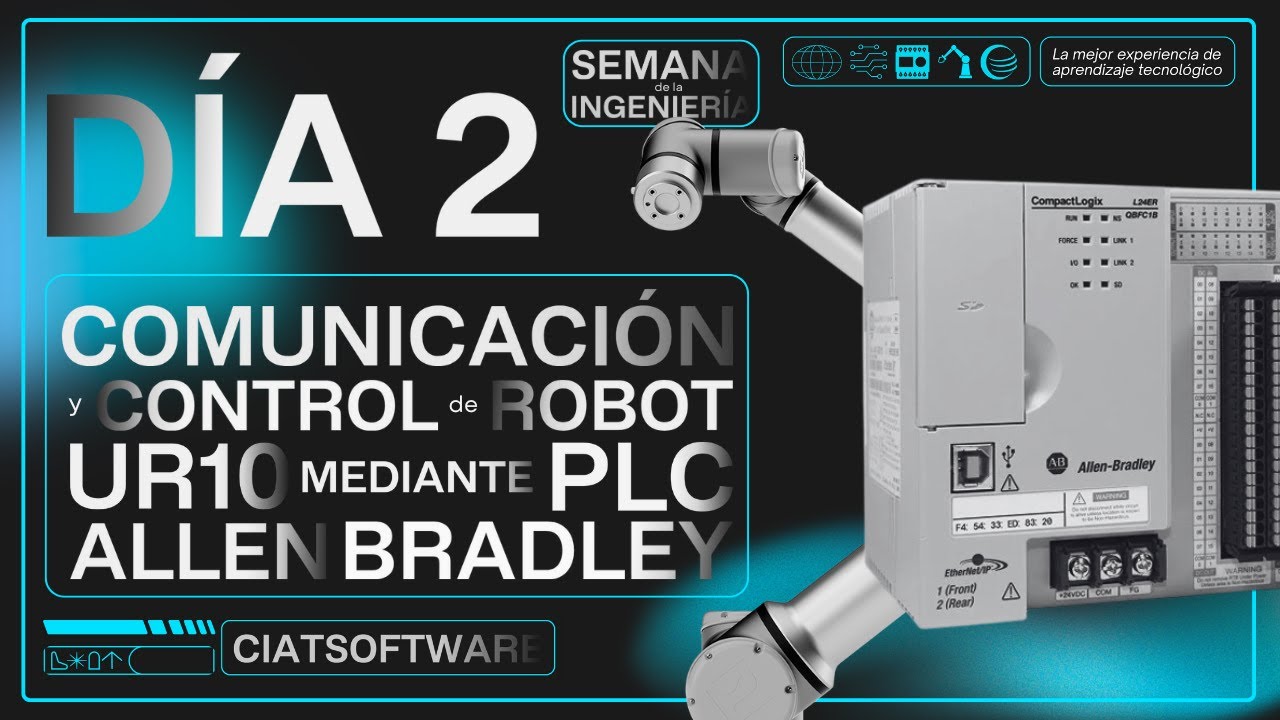 CONTROL DE CELDA DE MANUFACTURA MEDIANTE PLC COMPACTLOGIX - YouTube