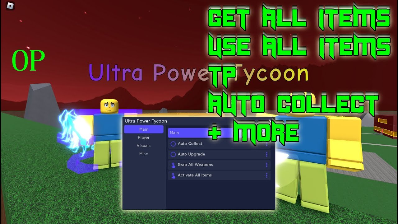 NEW Ultra Power Tycoon Script Get all items, Activate All items, Auto ...