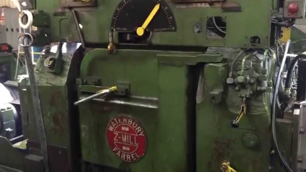 25" Waterbury Farrel ZR23-25 Sendzimir Rolling MIll - YouTube