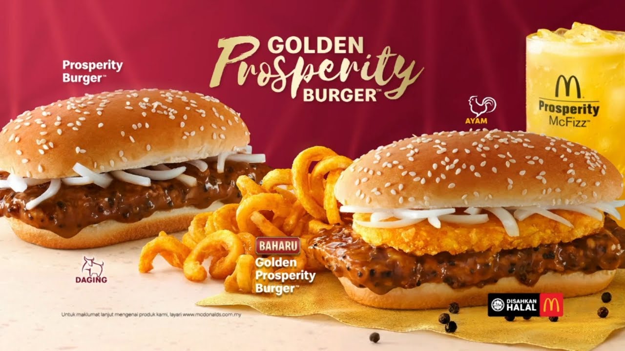 Iklan McD Golden Prosperity Burger (2022) - YouTube