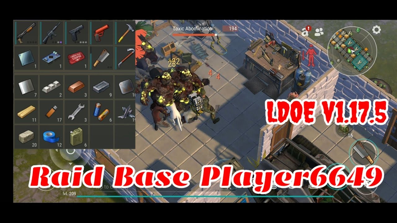 LDOE Raid Base Player6649 | Last Day on Earth v1.17.5 - YouTube