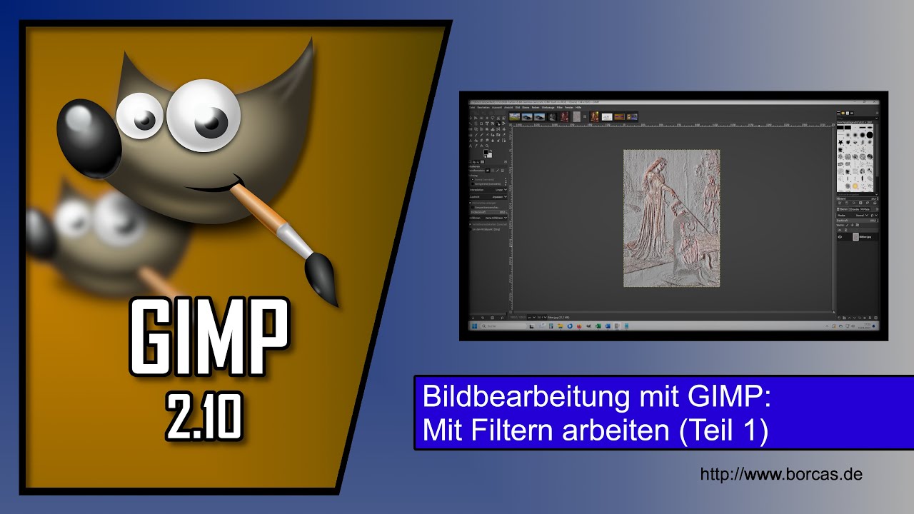 Bildbearbeitung mit GIMP – Mit Filtern arbeiten (Teil 1) - YouTube