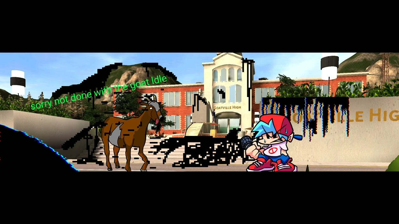 FNF Learning With Pibby | Goat Simulator Art Contpect (did not draw the ...