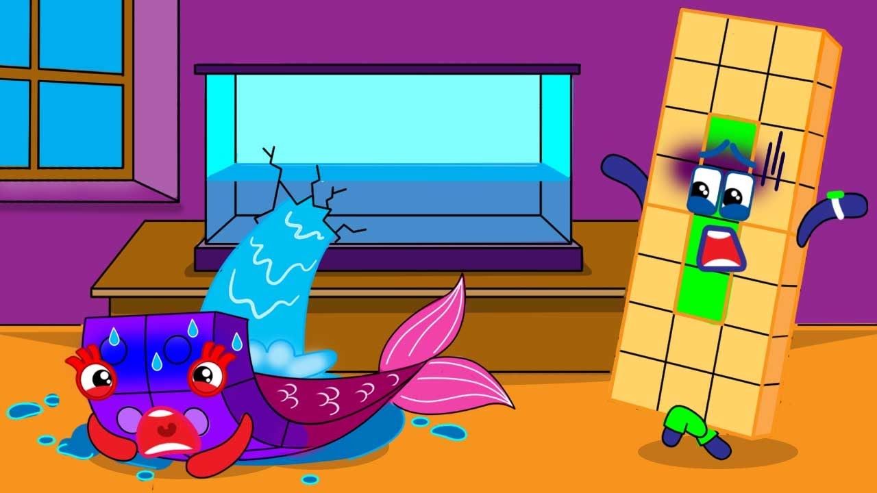OMG! Numberblocks 6 Mermaid is in Danger l Numberblocks fanmade ...