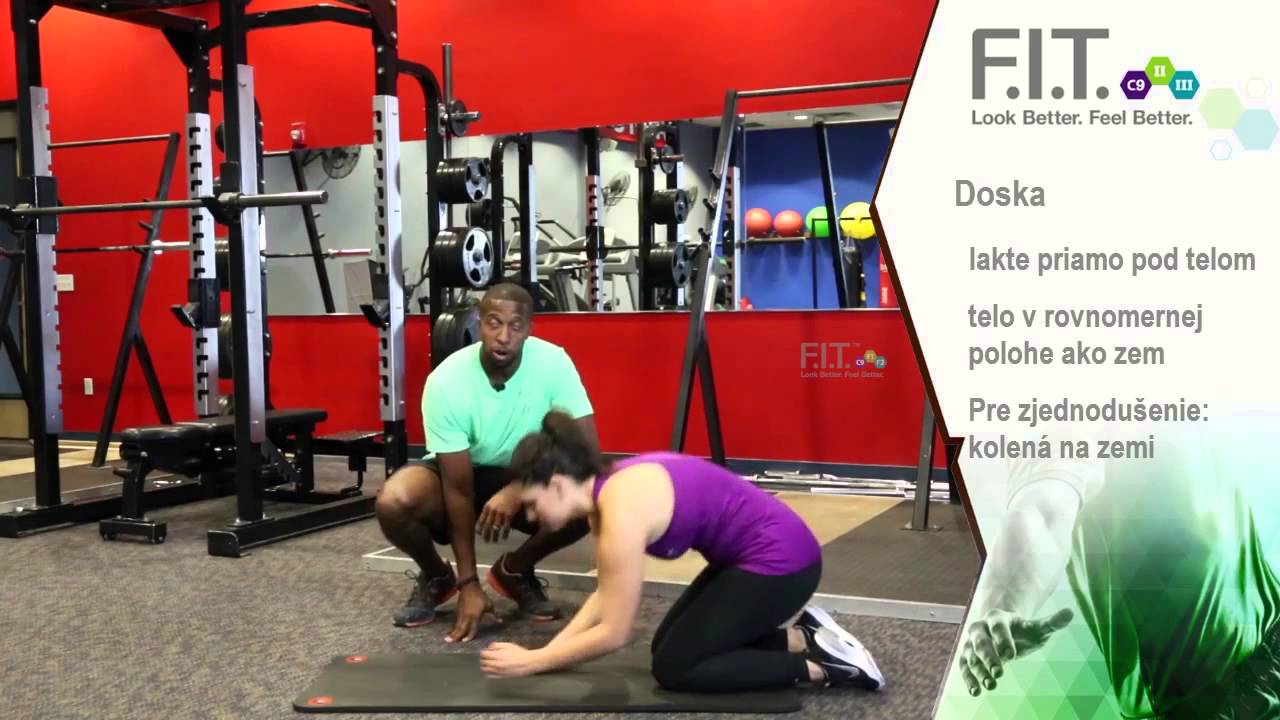 budemFIT cviky - Doska (Plank) - www.budemFIT.sk - YouTube