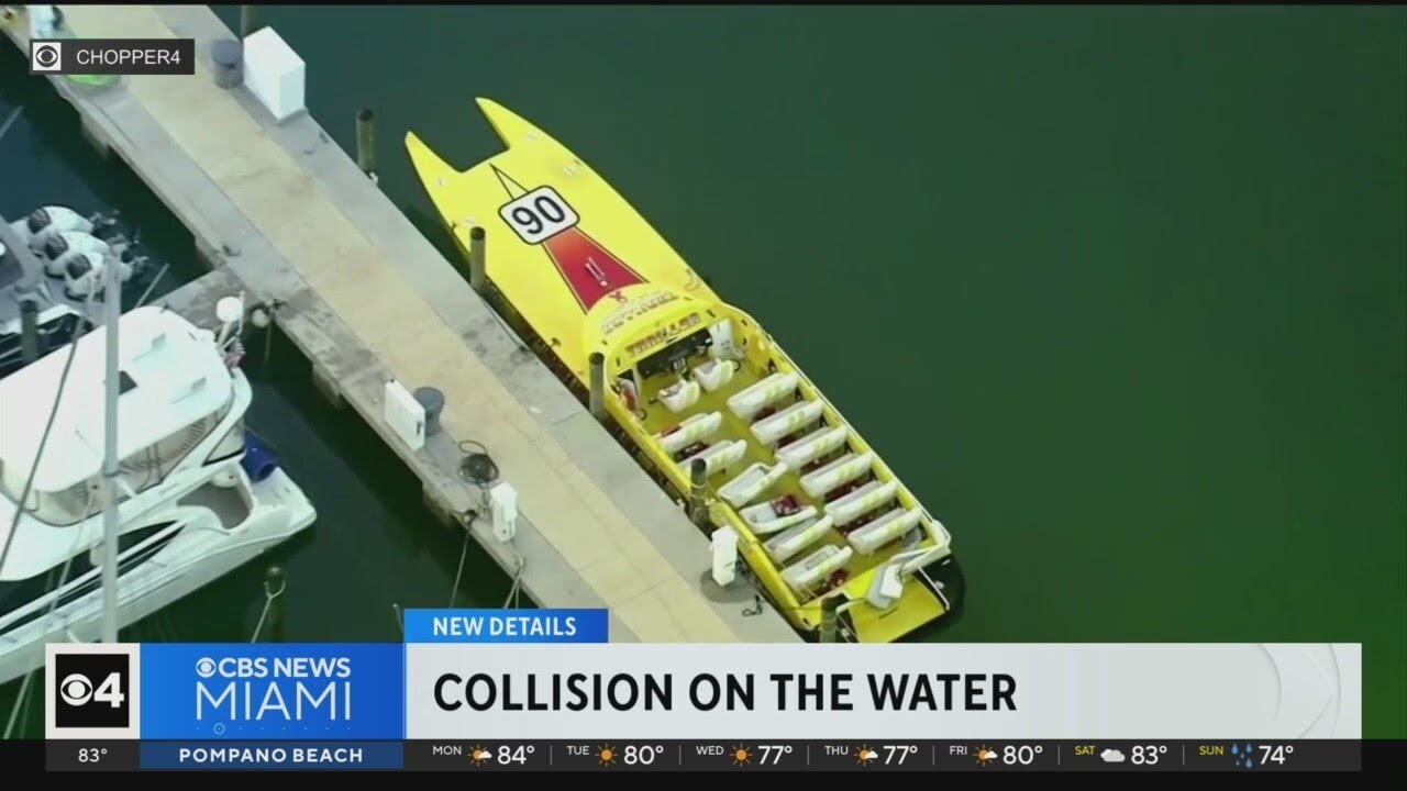 Over a dozen people injured after 2 boats collide near PortMiami - YouTube