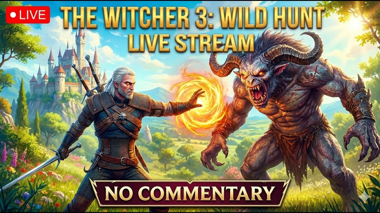The Beauty of The Witcher 3 | Live Relaxing Walkthrough (No Commentary ...