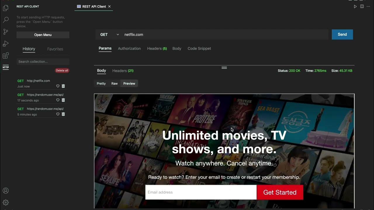 VSCode extension, REST API Client preview - YouTube