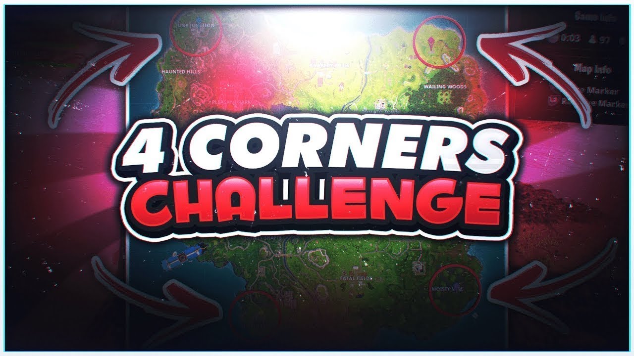 Fortnite Four Corners Challenge - Fortnite Challenge - YouTube